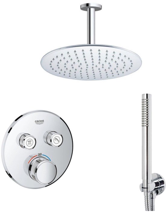 Grohe Regendoucheset Inbouw - 2 functies - 25 cm - Chroom | bol