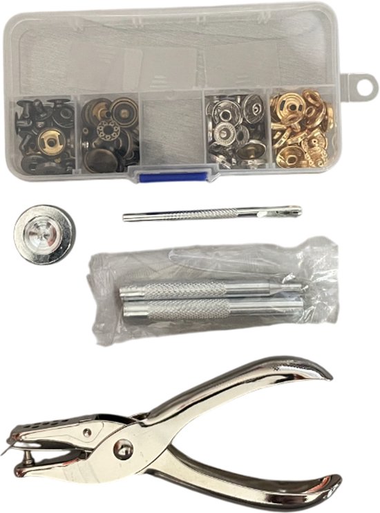 Mini Metalen Inslag Drukknopen Set - Inclusief Drukknoop - Met Monteer ...