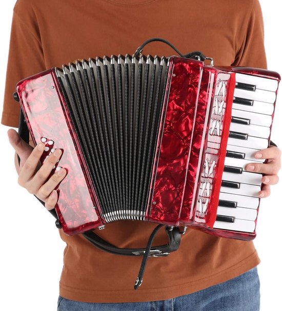 Accordeon Instrument - Rood - Met Authorisatie voor Beginners | bol
