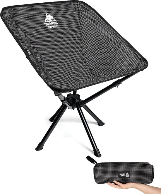 Opvouwbare campingstoel Forrest 100 kg - klein en eenvoudig inklapbaar ...