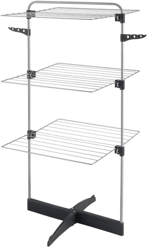 Freestanding Clothes and Home Drying Rack - Silver, 58 x 54 x 123 cm | bol