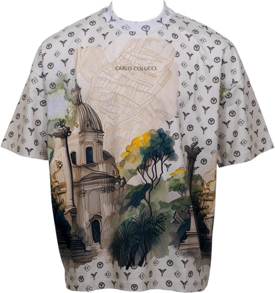Carlo Colucci Heren T-Shirt Multi C3375/591 | bol