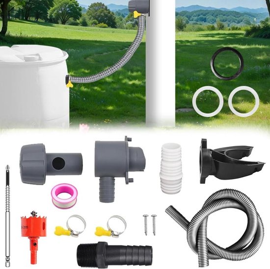 Allecto Plus - Aansluiting voor regentonnen met regenwaterafvoer ...