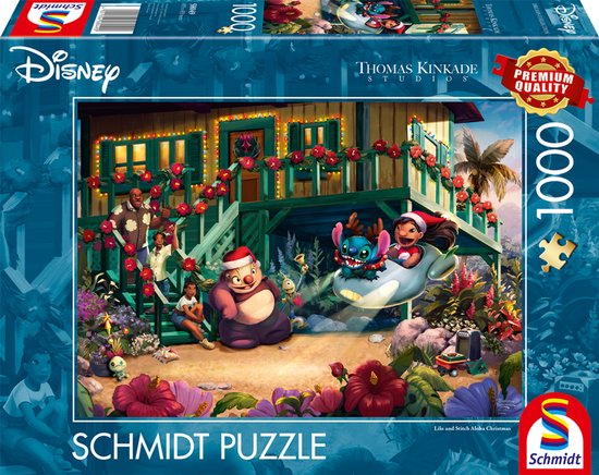 Schmidt - Legpuzzel - Disney, Lilo en Stitch Aloha Christmas - Thomas ...