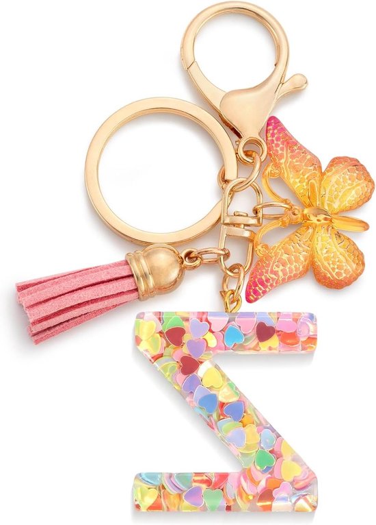 Roze Sleutelhanger Meisjes Vlinder Letter S - Leuk cadeau idee! | bol