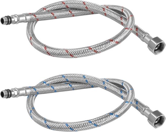 Smoakez Water Tap Connection Hose - RVS Extension 60 cm - Aansluiting ...