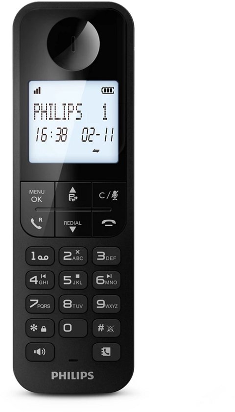 Philips DECT draadloze huistelefoon - 2 Handsets - D2752B/12 | bol