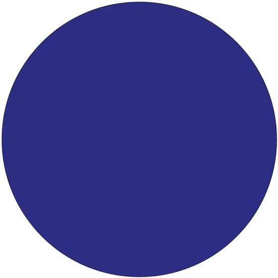 Ronde blauwe sticker - 15 cm | bol