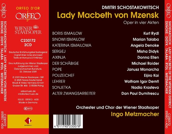 Kurt Rydl, Angela Denoke, Misha Didyk, Marian Talaba, Orchester Der ...