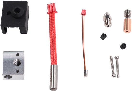 Hot End 3D Printer Set, 300°C 3D Printer Extruder, Hot End Kit Mounted ...