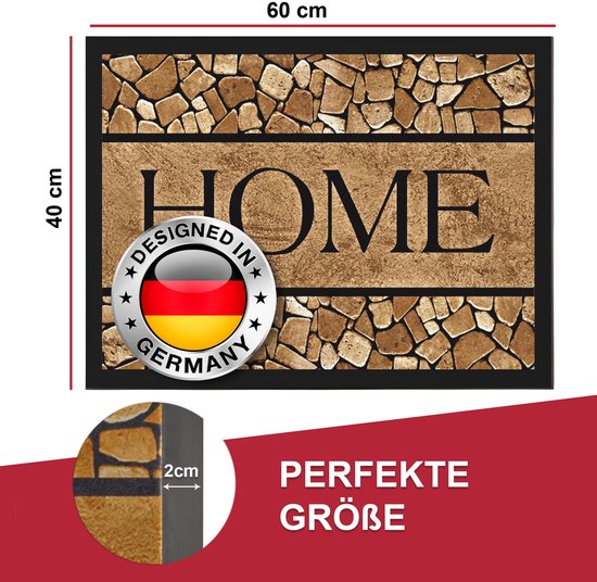 Valia Home deurmat 40x60 cm – vuilvanger voor binnen en buiten ...