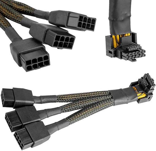 Câble adaptateur de carte graphique à angle droit 16 AWG 12VHPWR 600 W ...