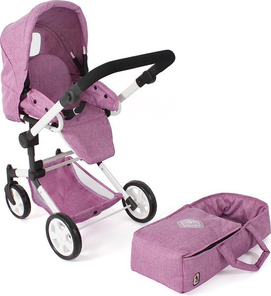 Bayer Chic 2000 - Combi-poppenwagen Jara - Pink Jeans | bol