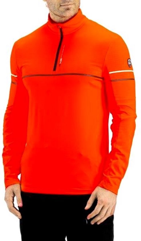 FALCON - imanuel - Skipully met rits heren - Oranje-Multicolour | bol
