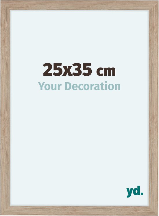 Fotolijst 25x35 cm - MDF - Eiken Licht - Como | bol