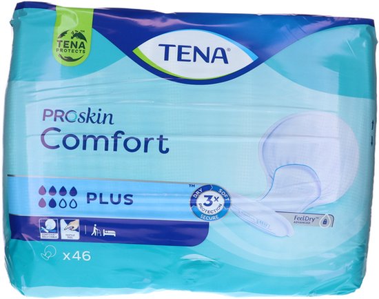 TENA COMFORT PLUS- 3 x 46 stuks voordeelverpakking | bol