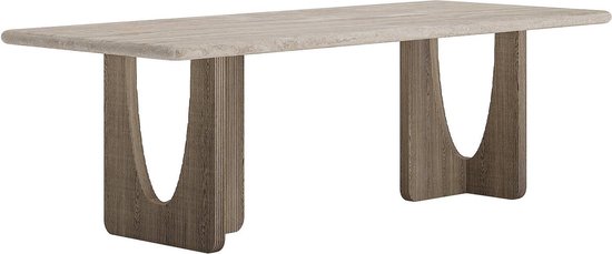 Goossens Jamilla eettafel Travertine 100 x 240 cm | bol