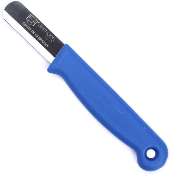 Solingen Bandstaal Mes – HACCP – Blauw – RVS Lemmet 40 mm ...