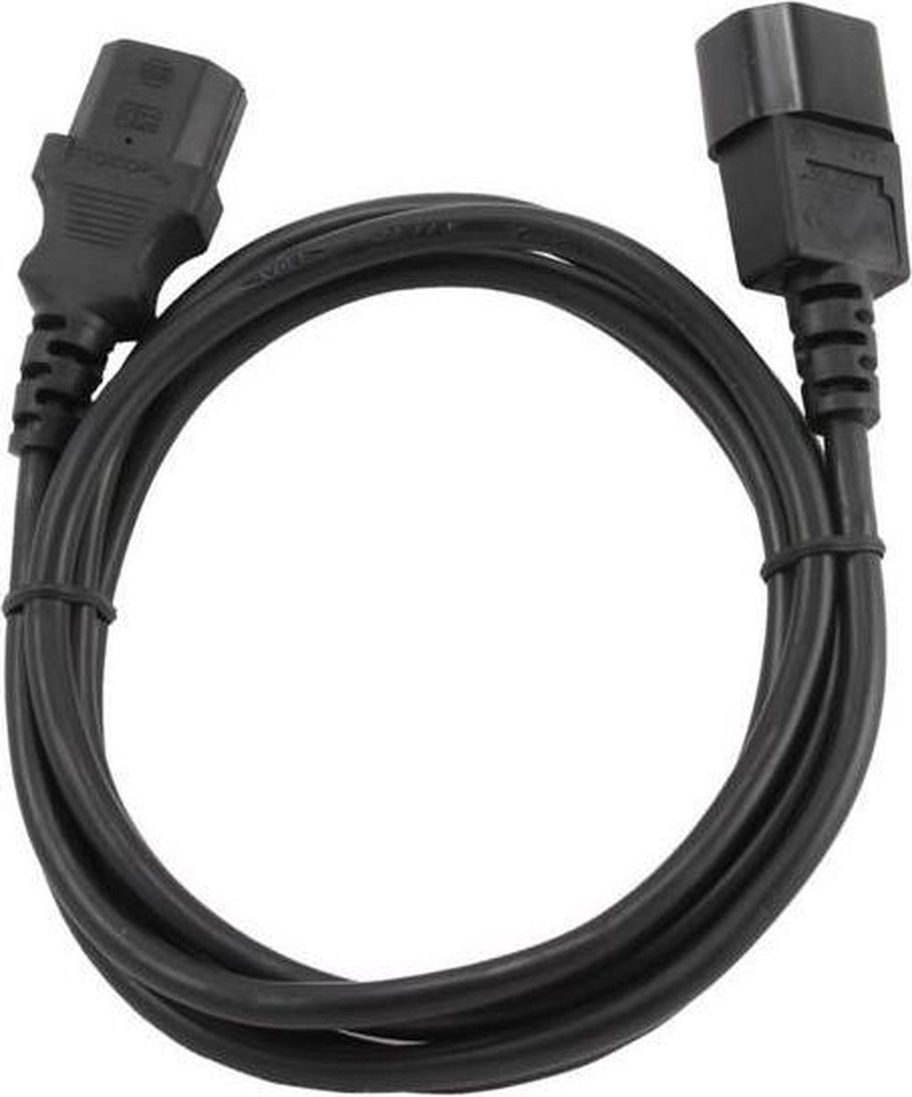 C13 - C14 stroomkabel voor UPS/PDU - 3x 1,00mm / zwart - 3 meter | bol