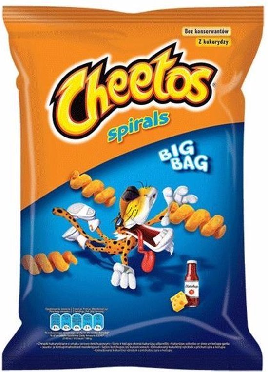 Cheetos Spirals Chips (Lays) (ketchup kaas) 10 x 80 Gram | bol.com