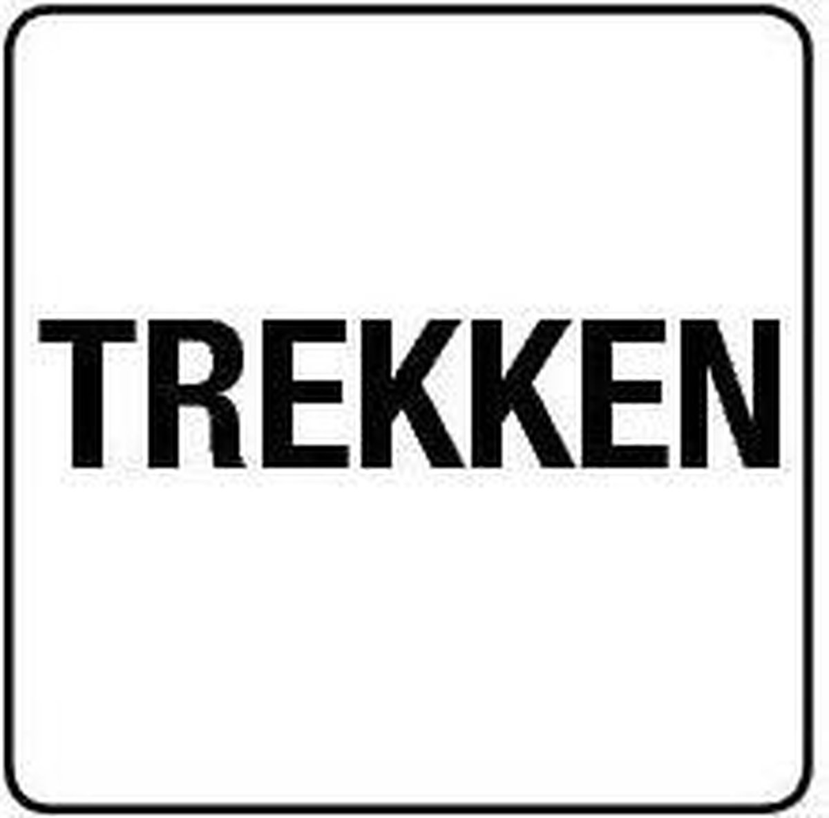 Trekken sticker 100 x 100 mm | bol.com