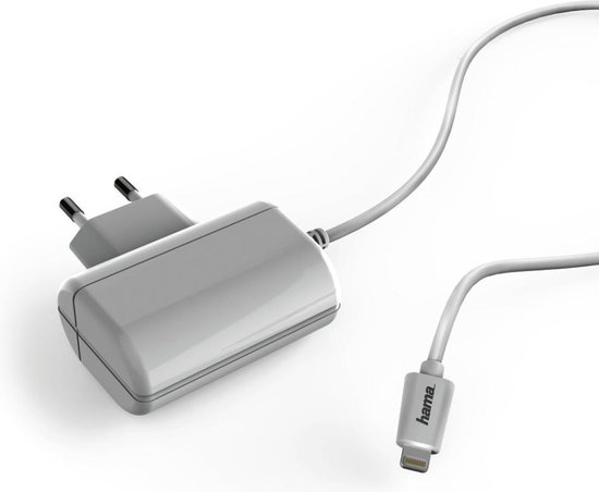 Hama Oplader Lightning 2.4 A Wit | bol.com