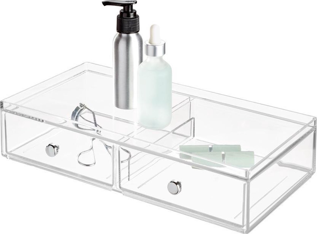 iDesign Transparant doosje met display - 1 lade - met display ...