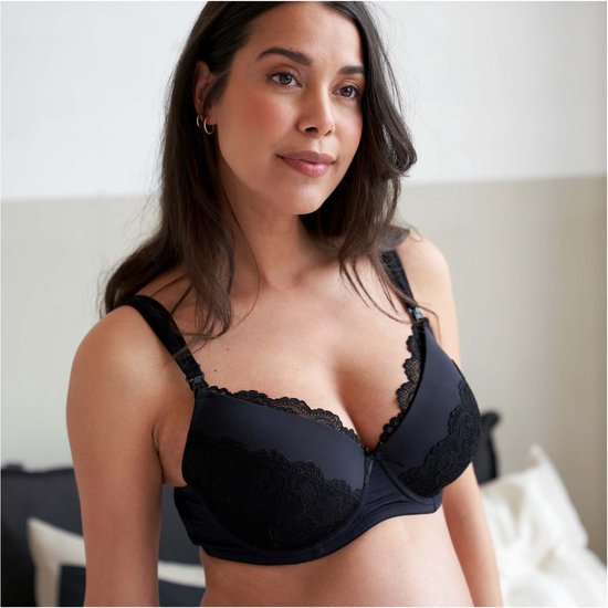 Prénatal voedingsbh - Zwart - Maat 75C | bol