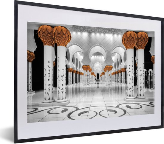 Fotolijst incl. Poster - Sheikh Al Zayed Grand Mosque - 60x40 cm ...