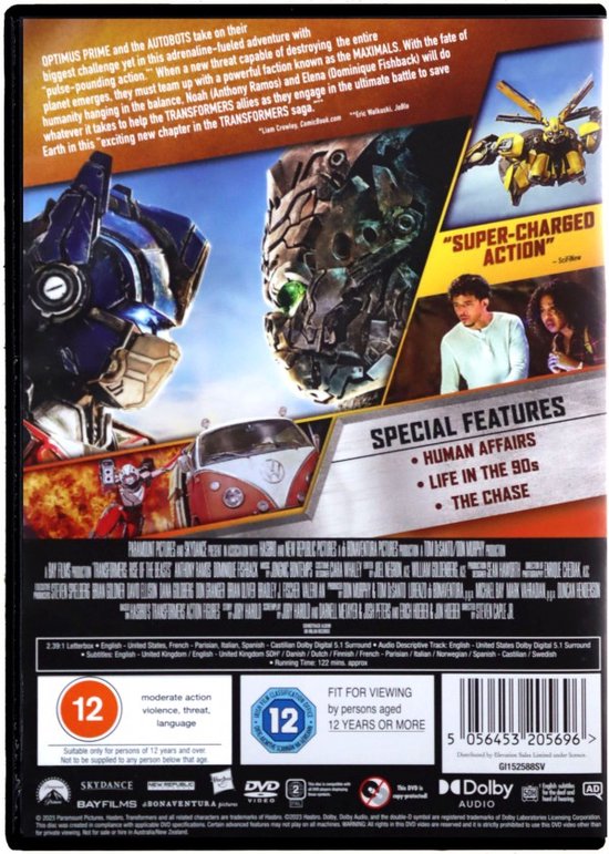 Transformers: Rise of the Beasts [DVD] (Dvd), Anthony Ramos | Dvd's | bol