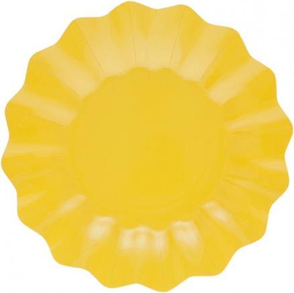 8x Assiettes en carton profondes jaune 27 cm - Assiettes en carton ...