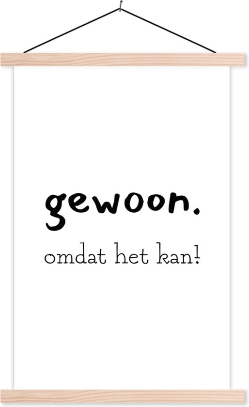 Posterhanger incl. Poster - Schoolplaat - Gewoon omdat het kan ...