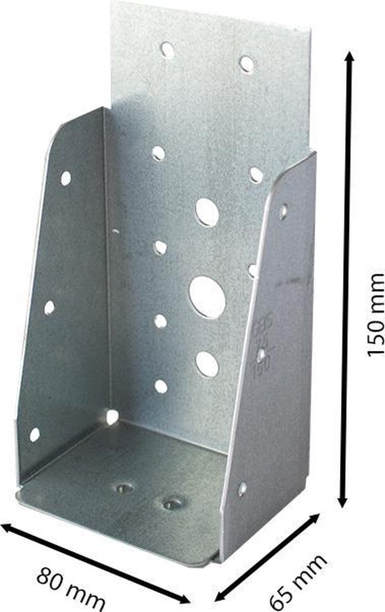 Wovar Balkdrager Zonder Lip voor 7.5 x 15 cm Balken | Per Stuk | bol.com