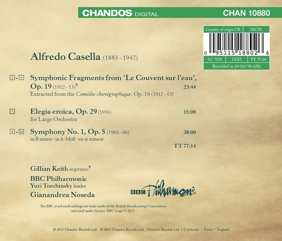 Gillian Keith, BBC Philharmonic Orchestra, Gianandrea Noseda - Casella ...