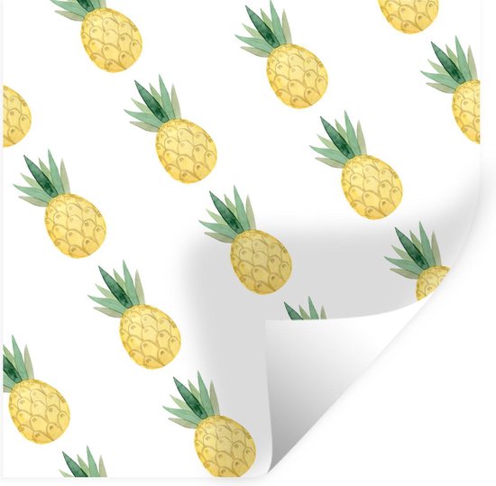 Muurstickers - Sticker Folie - Ananas - Fruit - Sjablonen - 100x100 cm ...