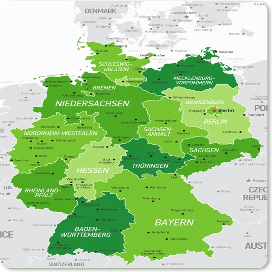 Groene kaart van Duitsland | bol.com