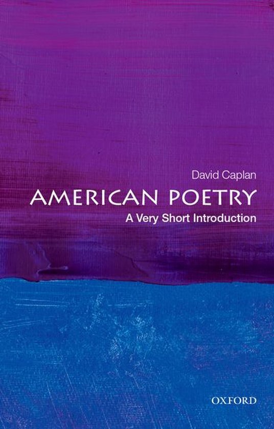 Very Short Introductions - American Poetry (ebook), David Caplan | 9780190640224 | Boeken | bol