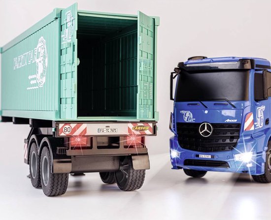 1:20 Carson 907671 RC Vrachtwagen Mercedes Arocs met Container en ...