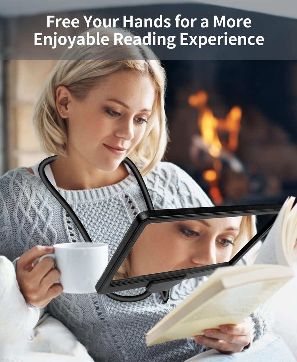 5x handsfree vergrootglas met hangende nek, flexibele zwanenhals ...