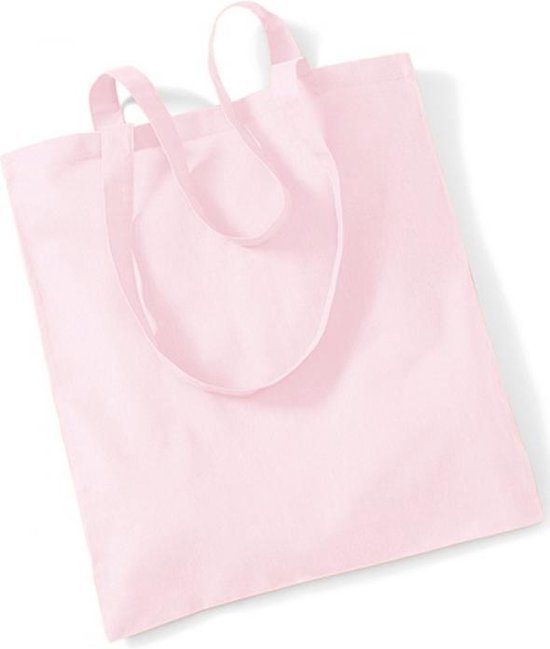 Westford Mill Bag For Life - Long Handles WM101 - Pastel Pink - 38 x 42 ...