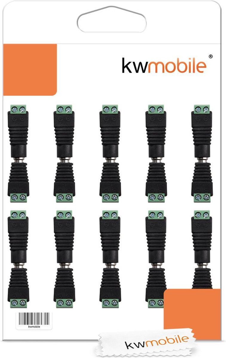 kwmobile DC connector adapter plug set - 12V - Vrouwelijk + mannelijk ...