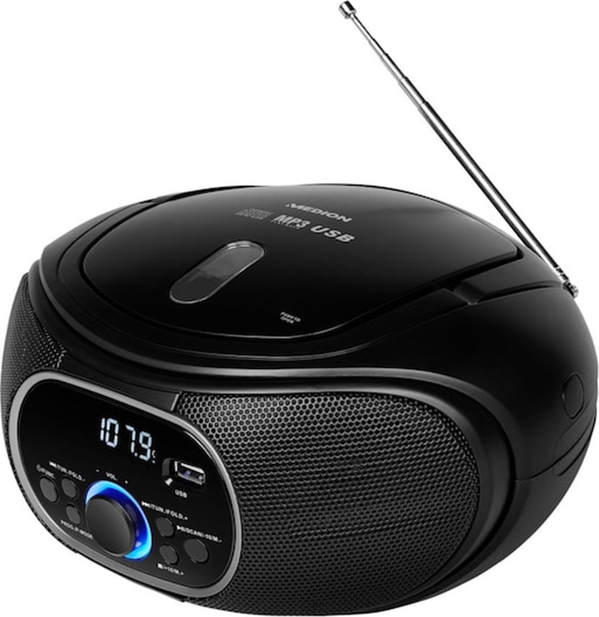Medion E65711 - Stereoradio - CD speler - MP3 speler - FM - AUX - USB ...