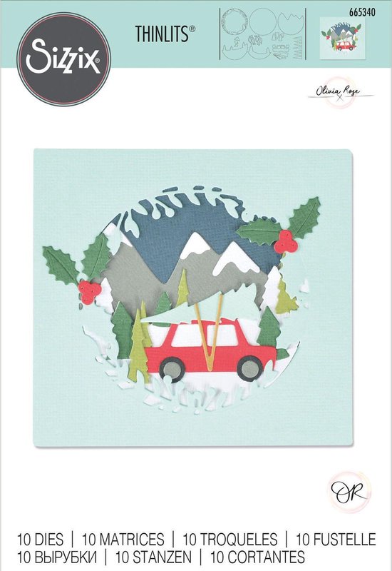 Sizzix Thinlits Snijmal Set - Winter Woodland - 10 stuks | bol
