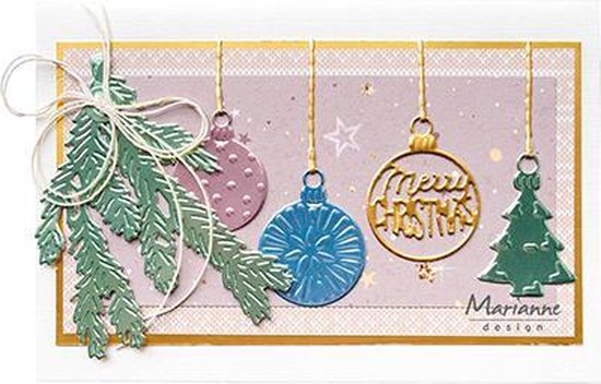 Marianne Design Creatables Snij en Embosstencil - Kerstballen | bol