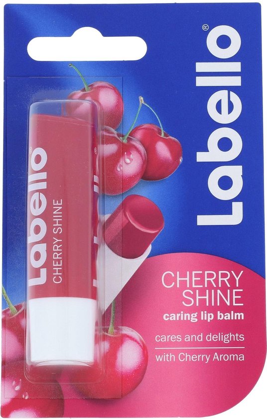 Labello - Cherry Shine Caring Lip Balm 4,8 g - 4.8g | bol