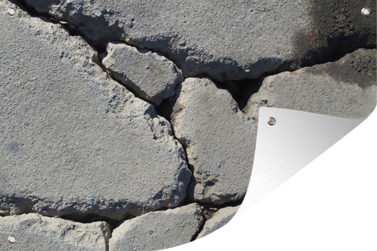 Tuinposters buiten Beton - Scheur - 90x60 cm | bol.com