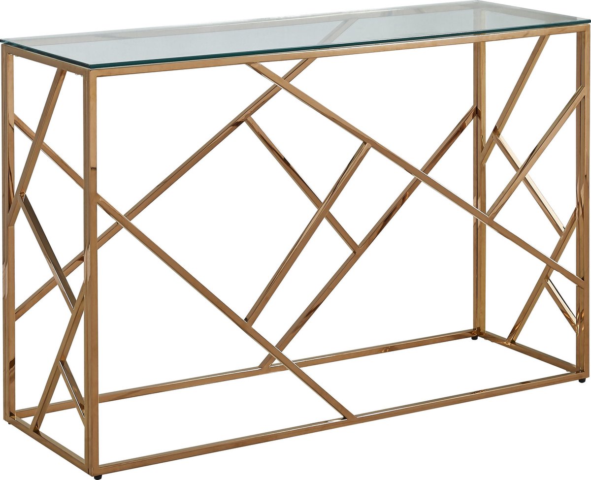 Sidetable Greenland 120cm - rosé goud | bol.com