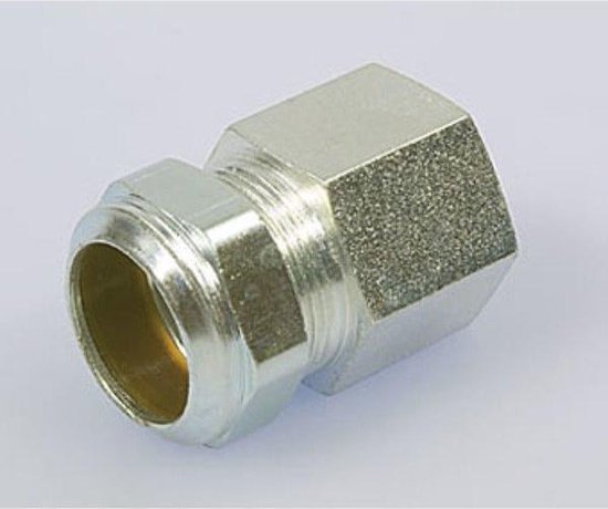 VSH Klem schroefbus messing verzinkt 1"x22mm | bol.com