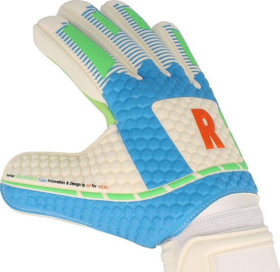 Real Greenforce Keepershandschoenen Kinderen - Wit / Groen / Lichtblauw ...