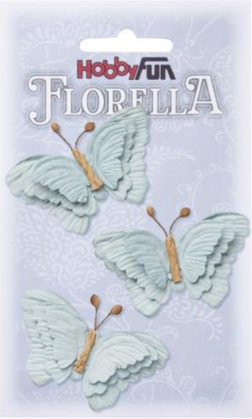 FLORELLA-Butterflies Light Blue, 6cm | bol
